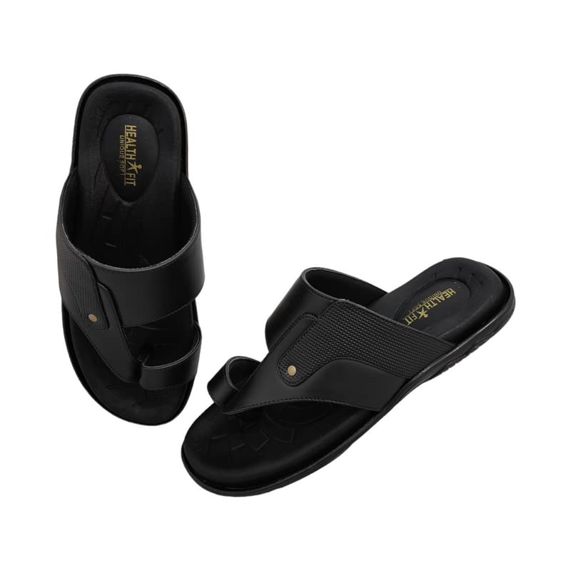 Buy HEALTH FIT Men's Diabetic & Orthopedic Slippers/Doctor Chappal ...