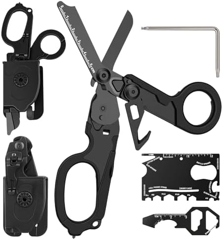 6-in-1 Trauma Shears Foldable Kit, Heavy Duty Emergency Tools with ...