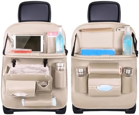 Pack of 2 Car Seat Organiser Backrest Protector, Car Back Seat ...