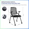 Amazon.com: BROBRIYO PRO, Stackable & Foldable Conference Room Chairs ...