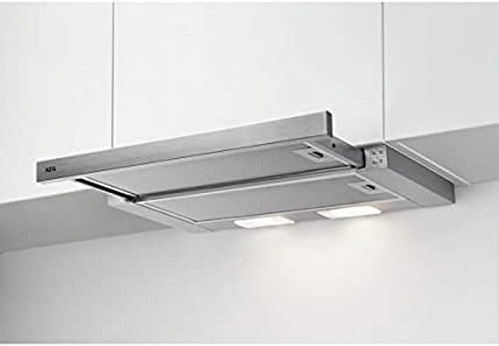 AEG DPB3631S Semi-Integrated (Semi Recessed) Silver 380m³/h C Cooker ...