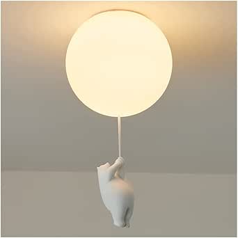 Close To Ceiling Lights Nordic Cartoon Bear Chandelier Cute Polar Bear ...
