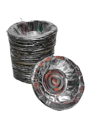 Buy Silver Coated Paper Bowl Thonnai Donas Disposable - Pack of 120 ...