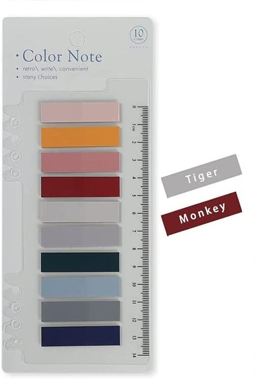 Retailio Sticky Tabs 10 Colors Morandi Color Sticky 200pcs Index Tabs ...