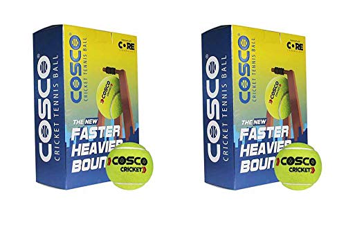 Cosco Cricket Tennis Set of 12 Balls (2-Boxes) : Amazon.in: Sports ...