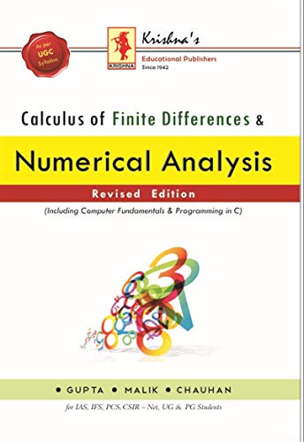 Krishna's Calculus of Finite Differences & Numerical Analysis | 45th Edition | code 214 | 908 ...