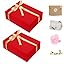 Amazon.com: DUOTAN Large Gift Box with Lid, 13.5 x 10 x 3.5 Inch Black ...