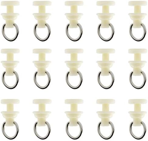 Amazon.com: Craftsatin 50 Pcs Plastic Curtain Track Glider Ceiling ...