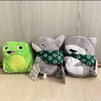 Amazon.co.jp: Odekake Shark Plush Pouch, Complete Set of 3 Types : Toys ...
