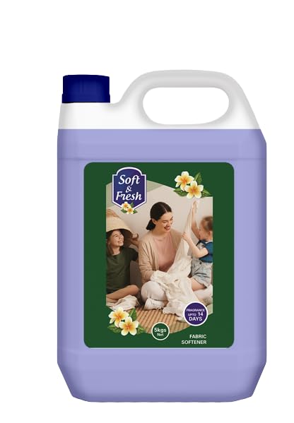 Soft & Fresh Blue Wave 5L Fabric Conditioner Softener - for Laundry ...