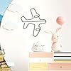 Amazon.com: RattanView Metal Wire Airplane Wall Decor Black Wire ...