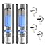 Metwin Wall Mounted Liquid Soap Dispenser with Adhesive Hooks – 400ml ...