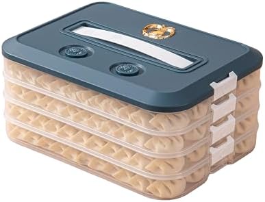 Amazon.com: LOEZ Dumpling Box 4-Layer Food Storage Container Stackable ...