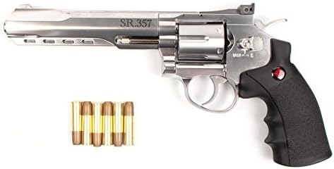 Crosman CRVL357S SR 357 – Revólver de CO2 de metal para balines ...