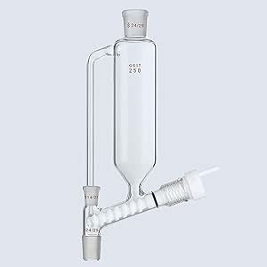 Powder Cylindrical Funnel Separator 250ML Chemical Laboratory Equipment ...