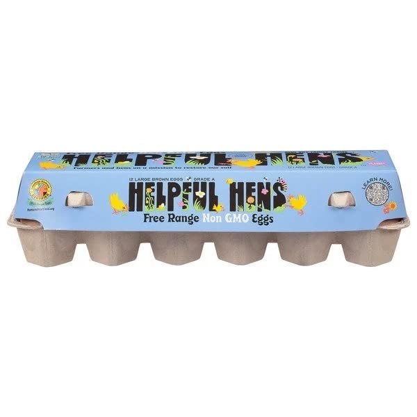 Amazon.com: Helpful Hens, Free Range Non GMO Eggs, 12 Count : Grocery ...