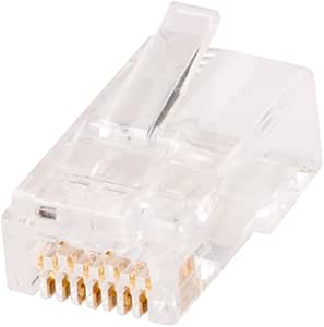 Amazon.co.jp: 関西通信電線 RK-RJ-45シリーズ 100個/1袋 モジュラープラグ 8極8心 RJ-45 LAN コネクタ ...