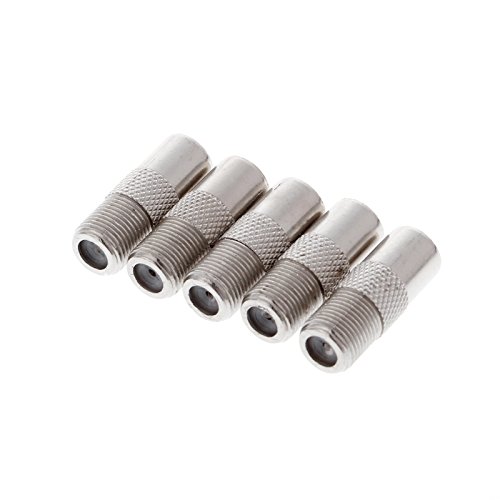 Buyme New 5 Pcs Rf Coax Straight Connector F Female to Rf Male Tv ...