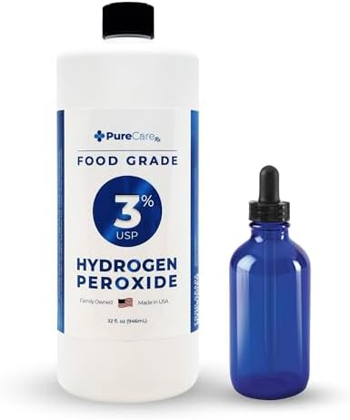 Amazon.com: 3% Food Grade Hydrogen Peroxide Solution (32oz with Dropper ...