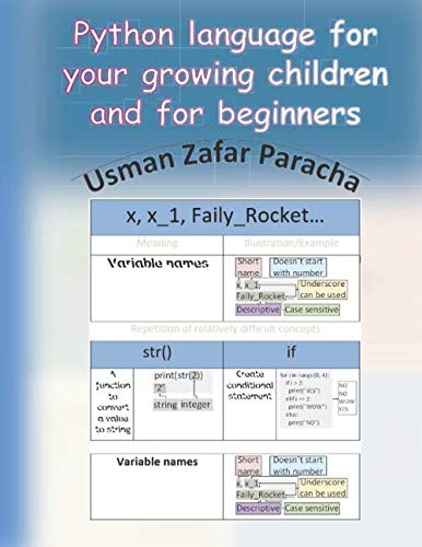 Python language for your growing children and for beginners: Paracha, Usman Zafar, Paracha ...