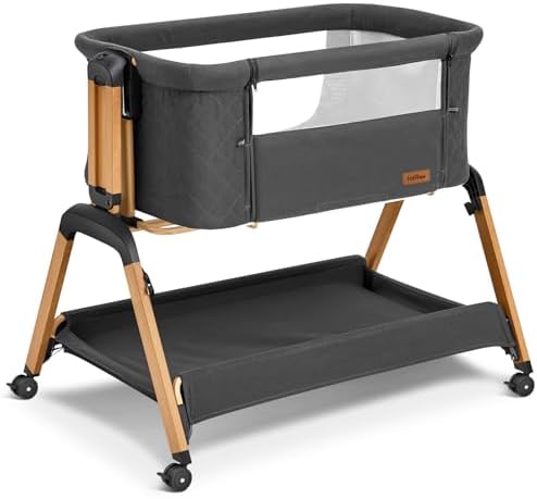Amazon.com: Jimglo 3 in 1 Baby Bassinet, Bedside Bassinet for Baby ...
