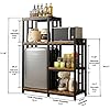 Amazon.com - Abao panda Kitchen Bakers Rack, 4-Tier+3-Tier Workstation ...