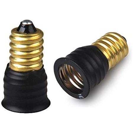 Amazon | 口金変換 アダプター E14-E12 電球 ソケット 口金 照明補助器具 (E14-E12, PC+銅) | SUPCF | 口金変換アダプタ