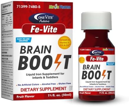 Amazon.com: Pediatric FE-Vite Drops | Liquid Iron Supplement | 50ml, 1. ...
