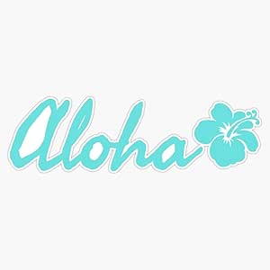 Amazon.com - Aloha Vinyl Waterproof Sticker Decal Car Laptop Wall ...