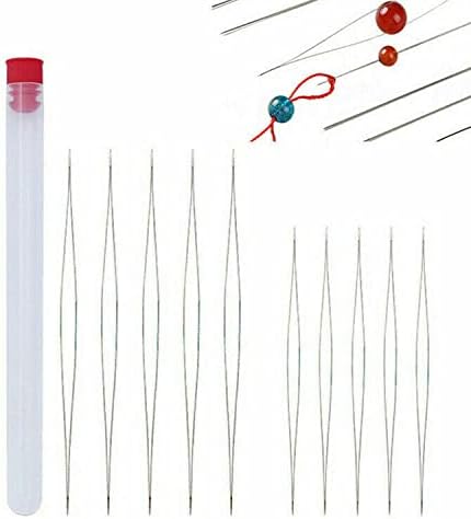 10PC Big Eye Beading Needles Easy Threading Tool for Bracelet Jewelry ...