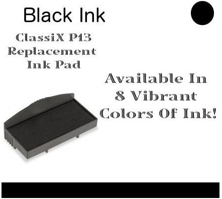 Amazon.com : Stamps By SPC // Classix P13 Replacement Pad // Black Ink ...
