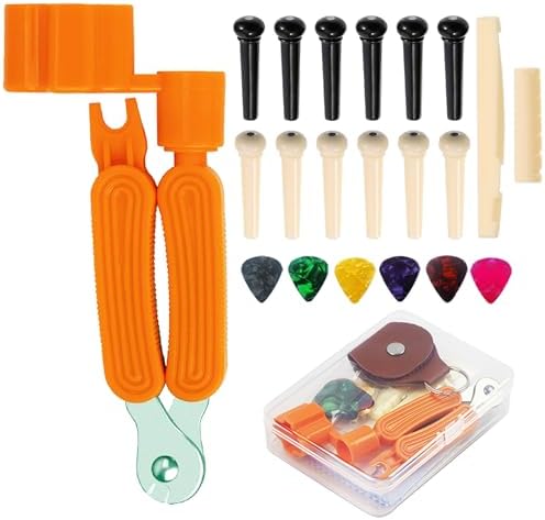 Amazon.com: Guitar String Winders,String Cutter Guitar Bridge Pin ...