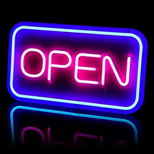 Amazon.com : Business Open Signs LED Neon Light, 16"x 9" LED Neon Open ...