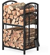 Amazon.com: Mr IRONSTONE Fireplace Grate 24 inch Solid Steel Heavy Duty ...