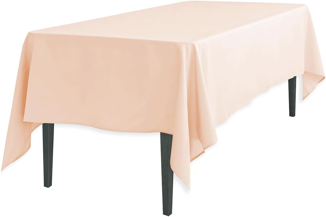 Amazon.com: LinenTablecloth 60 x 126-Inch Rectangular Polyester ...