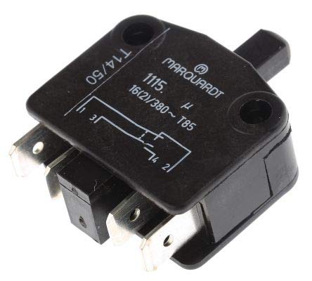 Single Pole Double Throw (SPDT) Door Interlock Push Button Switch, 16 A ...