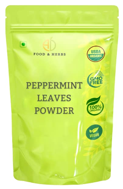 A D Food & Herbs Peppermint Leaves Powder Natural, Herbal & Pure (500 ...