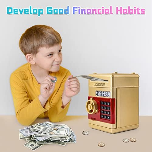 Amazon.com: Refasy Money Bank for Kids,Electronic Piggy Bank Money Coin ...