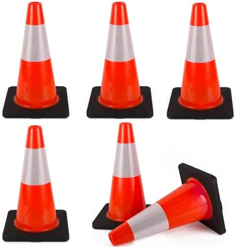 Traffic Cones 18 inch for Parking Lot,Driveway Road Traffic Control ...
