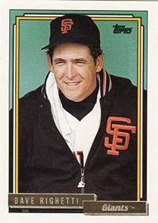 Amazon.com: 1992 Topps Gold Baseball #35 Dave Righetti San Francisco ...