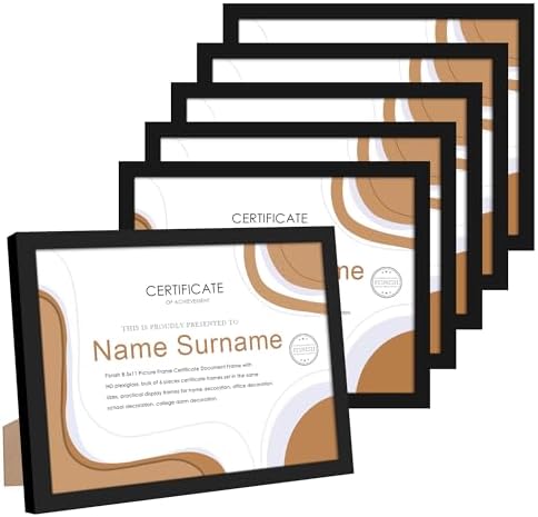Amazon.com - Tasybox 8.5x11 Document Frame Certificate Diploma Frame ...