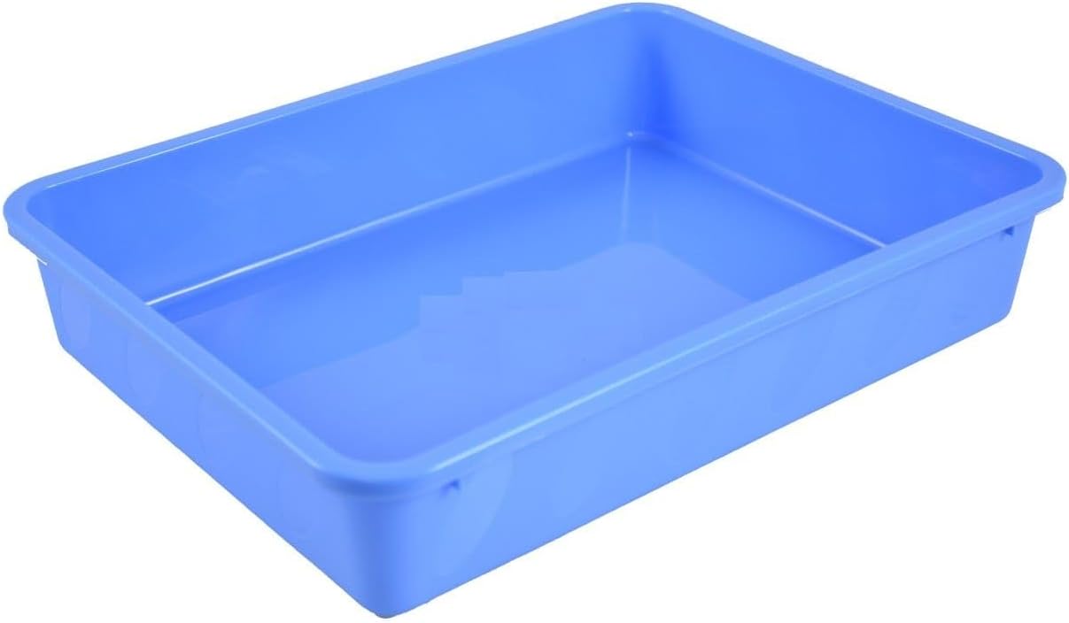 GHANU Unbreakable Multipurpose Plastic Big Rectangular Tray, 56.5X36 ...