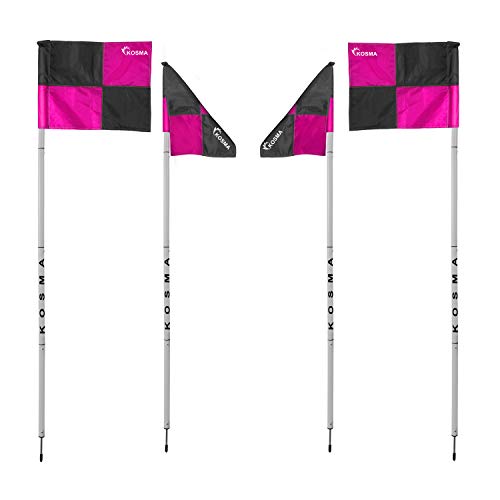 Kosma Set of 4PC Collapsible Corner Flag | Football Training Corner ...