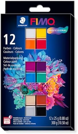 Amazon.com: STAEDTLER FIMO Professional Oven-Bake Polymer Clay -12 ...