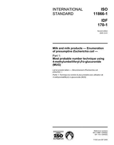 ISO 11866-1:2005, Milk and milk products - Enumeration of presumptive ...
