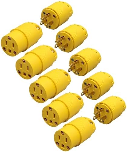 Leviton 14W47 15 Amp, 125 Volt, Straight Blade, Plug, Industrial Grade ...