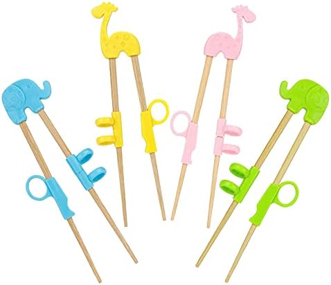 4 Pairs Kids Training Chopsticks, Kids Chopsticks Reusable Childrens ...