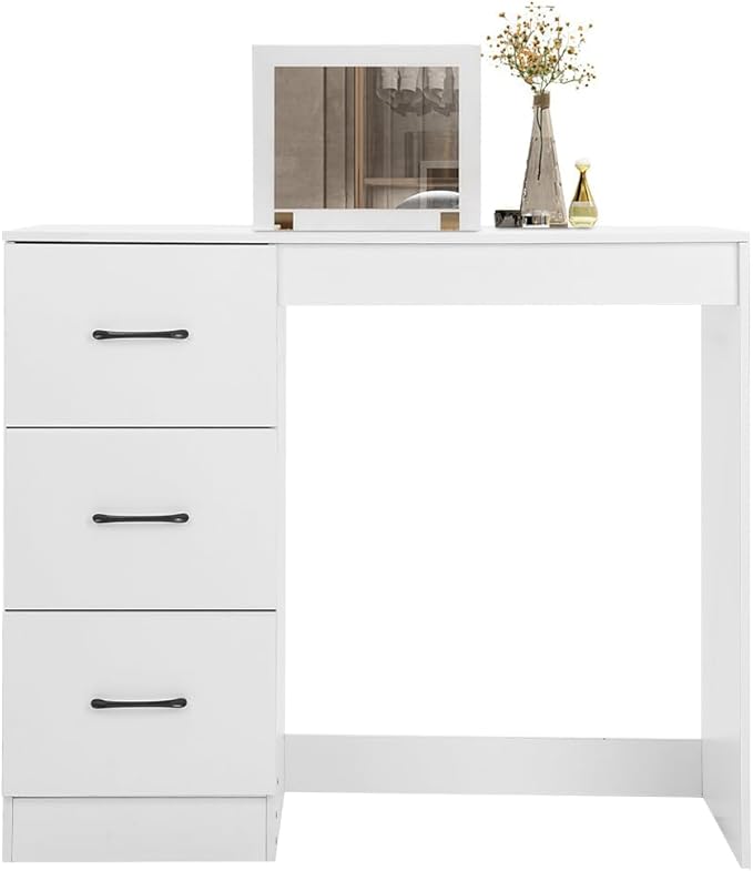 Holdfiturn Dressing Table Makeup Desk Girls Dressing Table Cosmetic ...