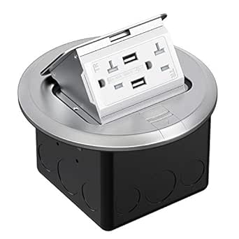 WEBANG Round Pop Up Floor Socket USB : Amazon.ca: Tools & Home Improvement