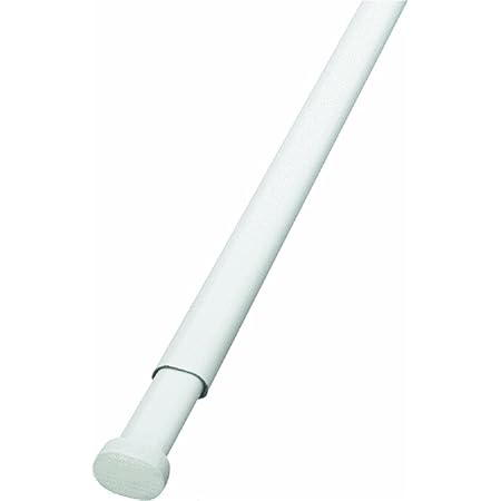 Amazon.com: Classic Touch White Oval Spring Tension Rod. 5/8" Diamter ...